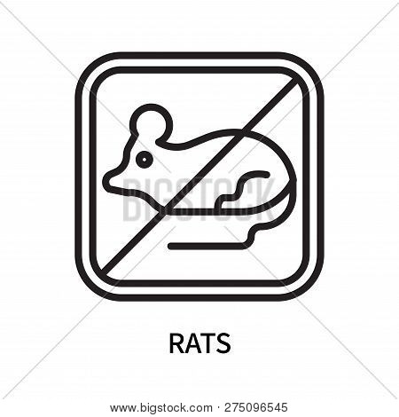 Rats Icon Isolated On Vector & Photo (Free Trial) | Bigstock