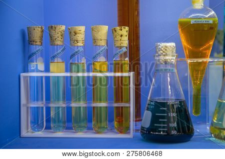 Oil Formula Test Tubes Image & Photo (Free Trial) | Bigstock