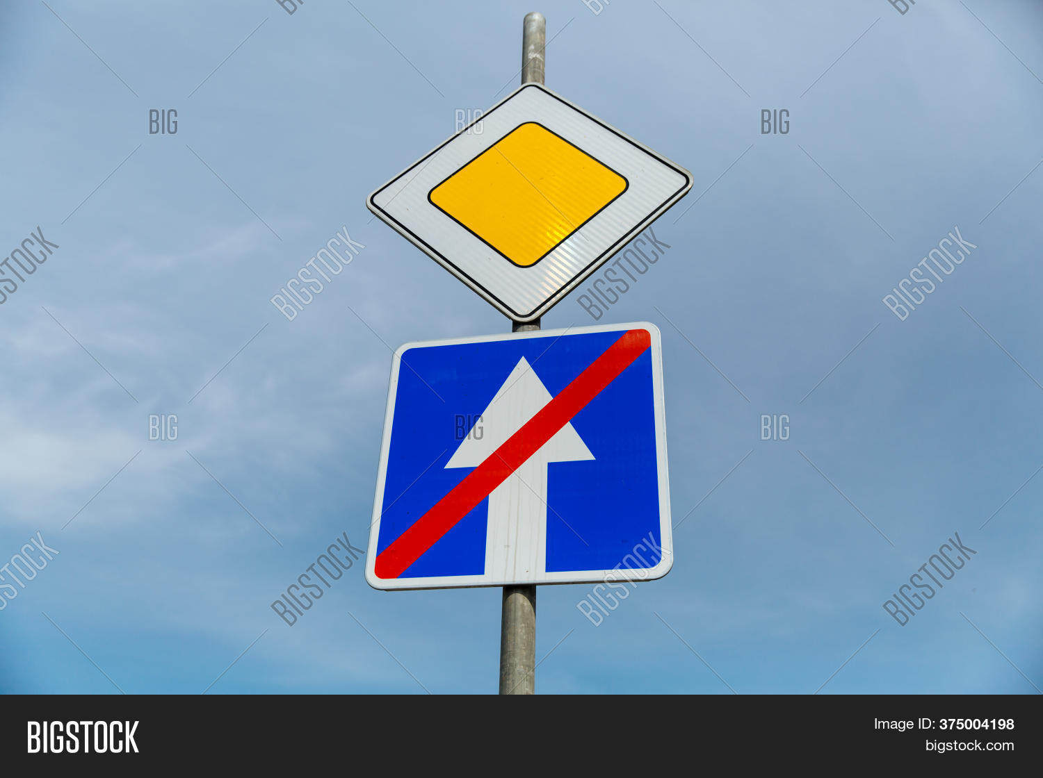 Road Sign Main Road Image & Photo (Free Trial) | Bigstock