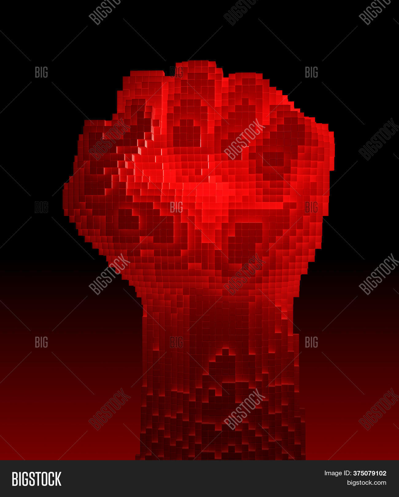 Red-hot Fist Upward Image & Photo (Free Trial) | Bigstock