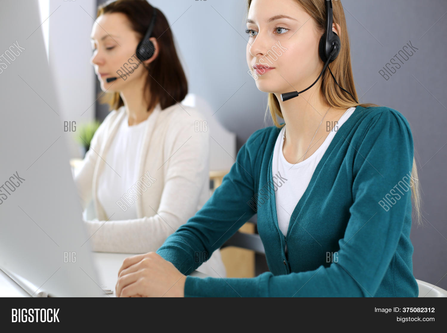 Call Center. Group Image & Photo (Free Trial) | Bigstock