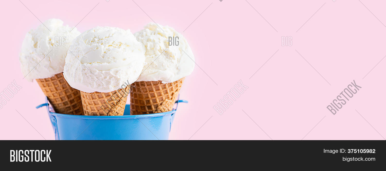 Ice Cream Cones Blue Image & Photo (Free Trial) | Bigstock