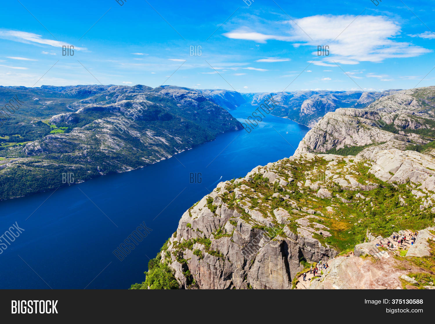 Lysefjord Aerial Image & Photo (Free Trial) | Bigstock
