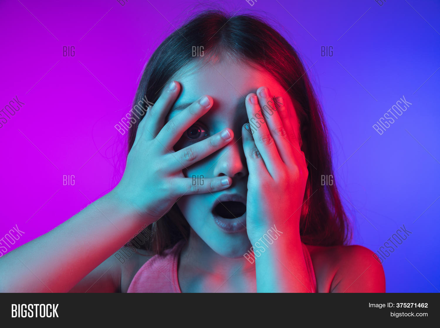 Shocked, Scared Hiding Image & Photo (Free Trial) | Bigstock