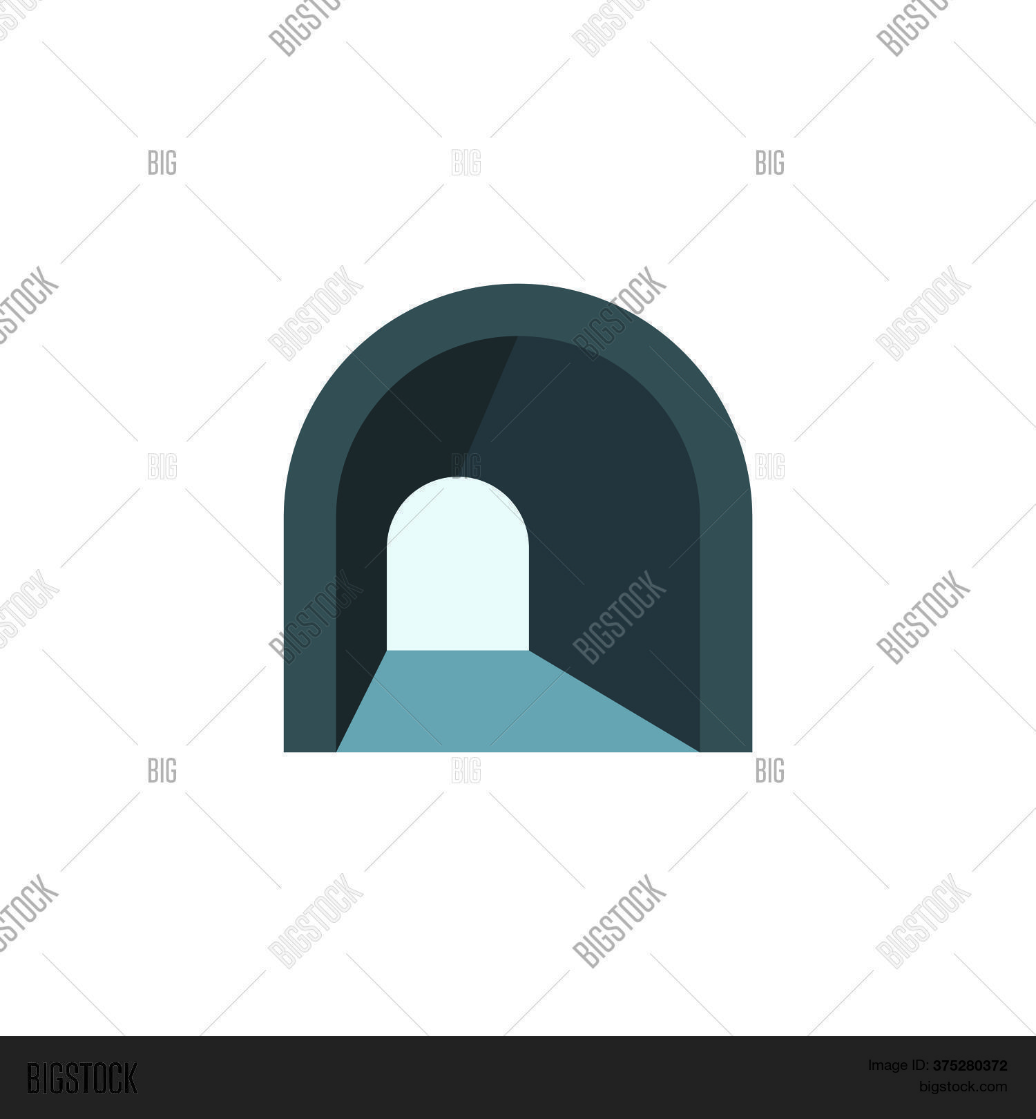 Tunnel Vector Icon Vector & Photo (Free Trial) | Bigstock