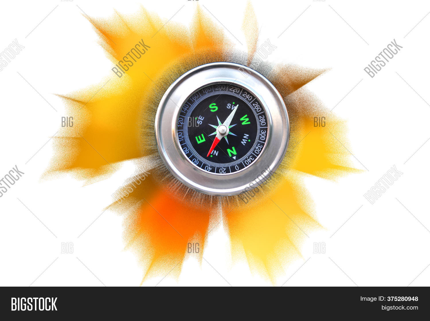 Round Compass On On Image & Photo (Free Trial) | Bigstock