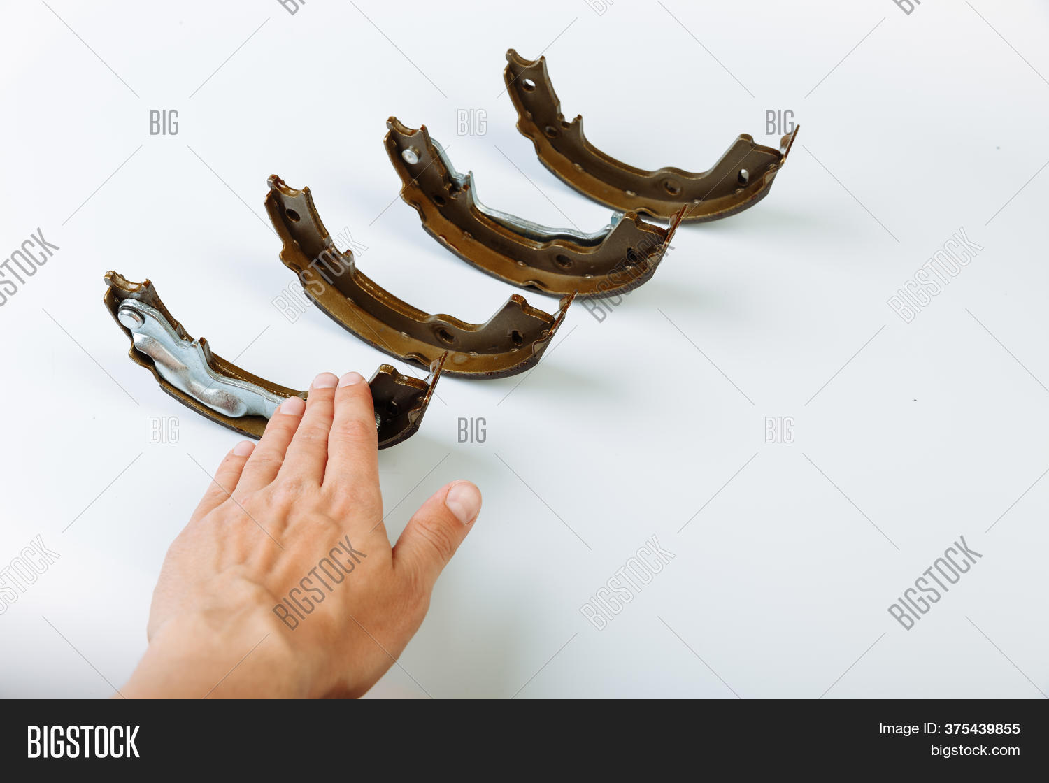 Hand Holds Brake Pad Image & Photo (Free Trial) | Bigstock
