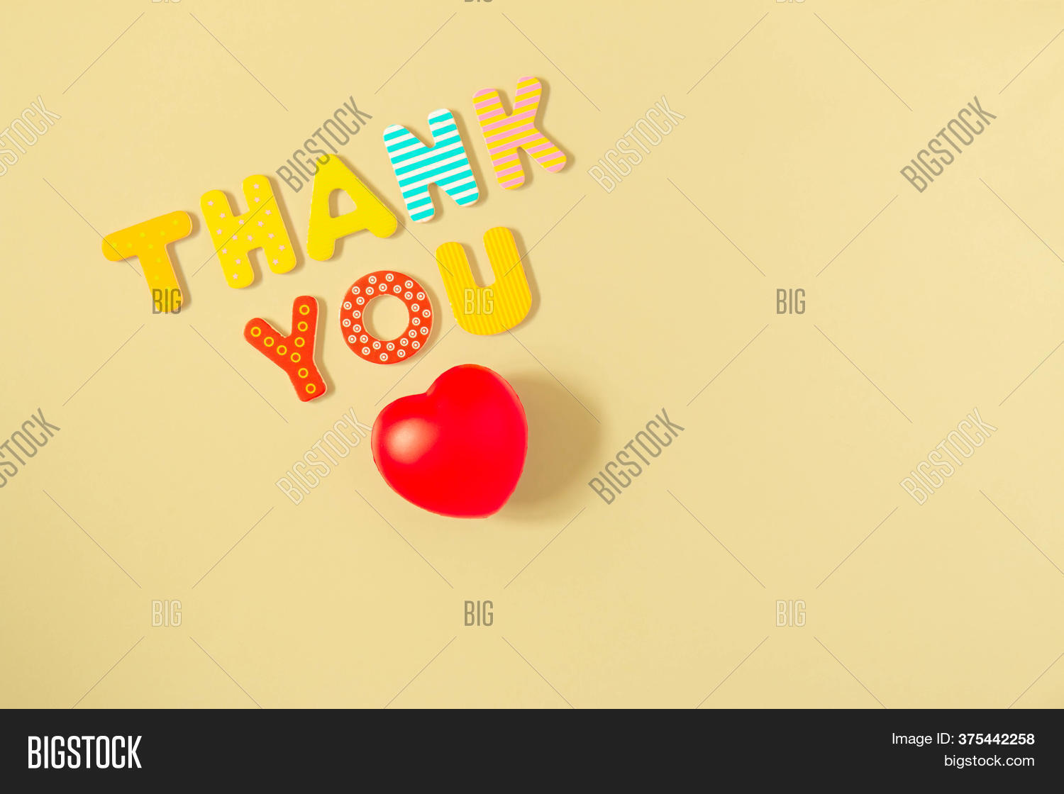 Thank You Words Red Image & Photo (Free Trial) | Bigstock