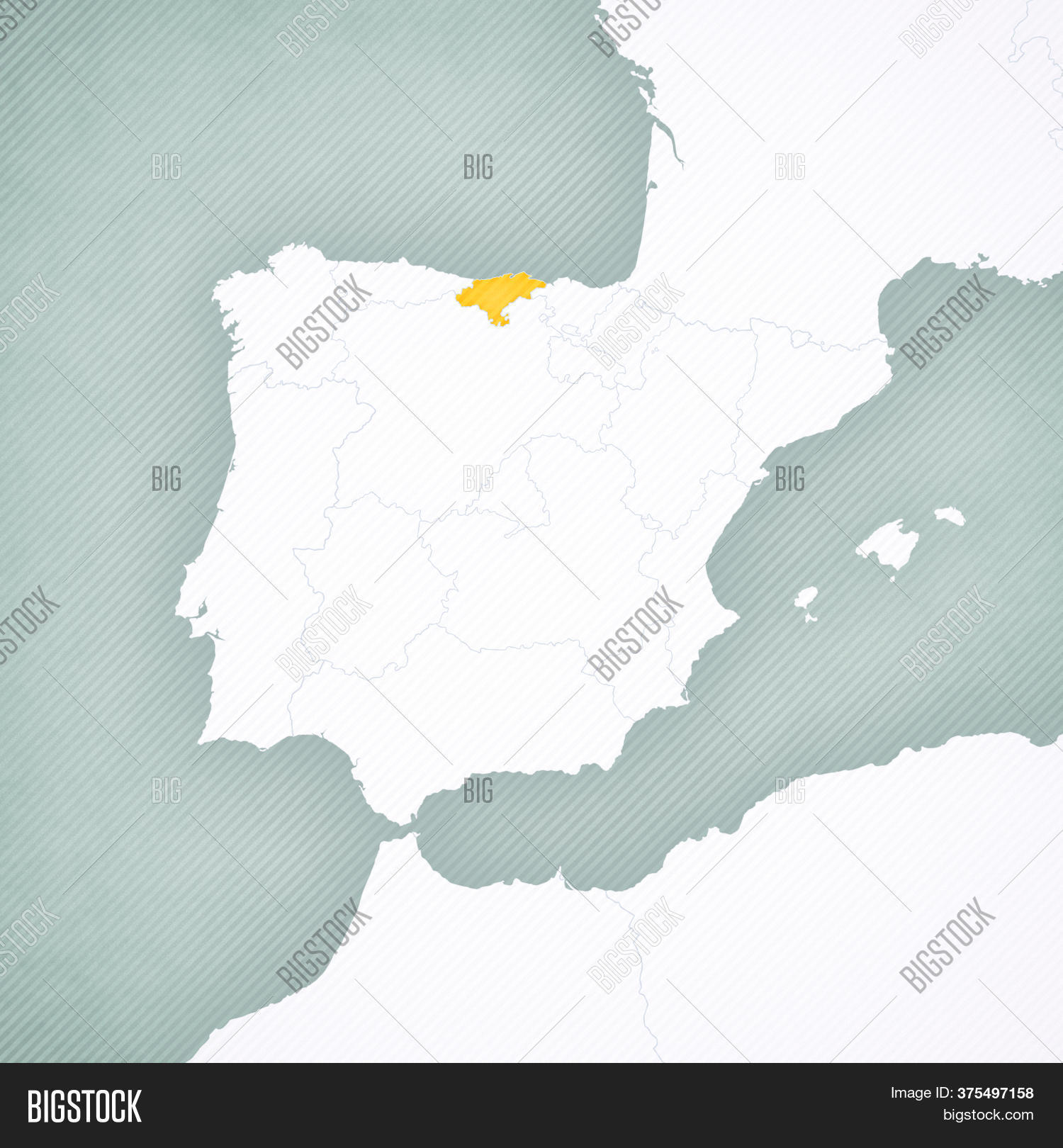 Cantabria On Map Image & Photo (Free Trial) | Bigstock