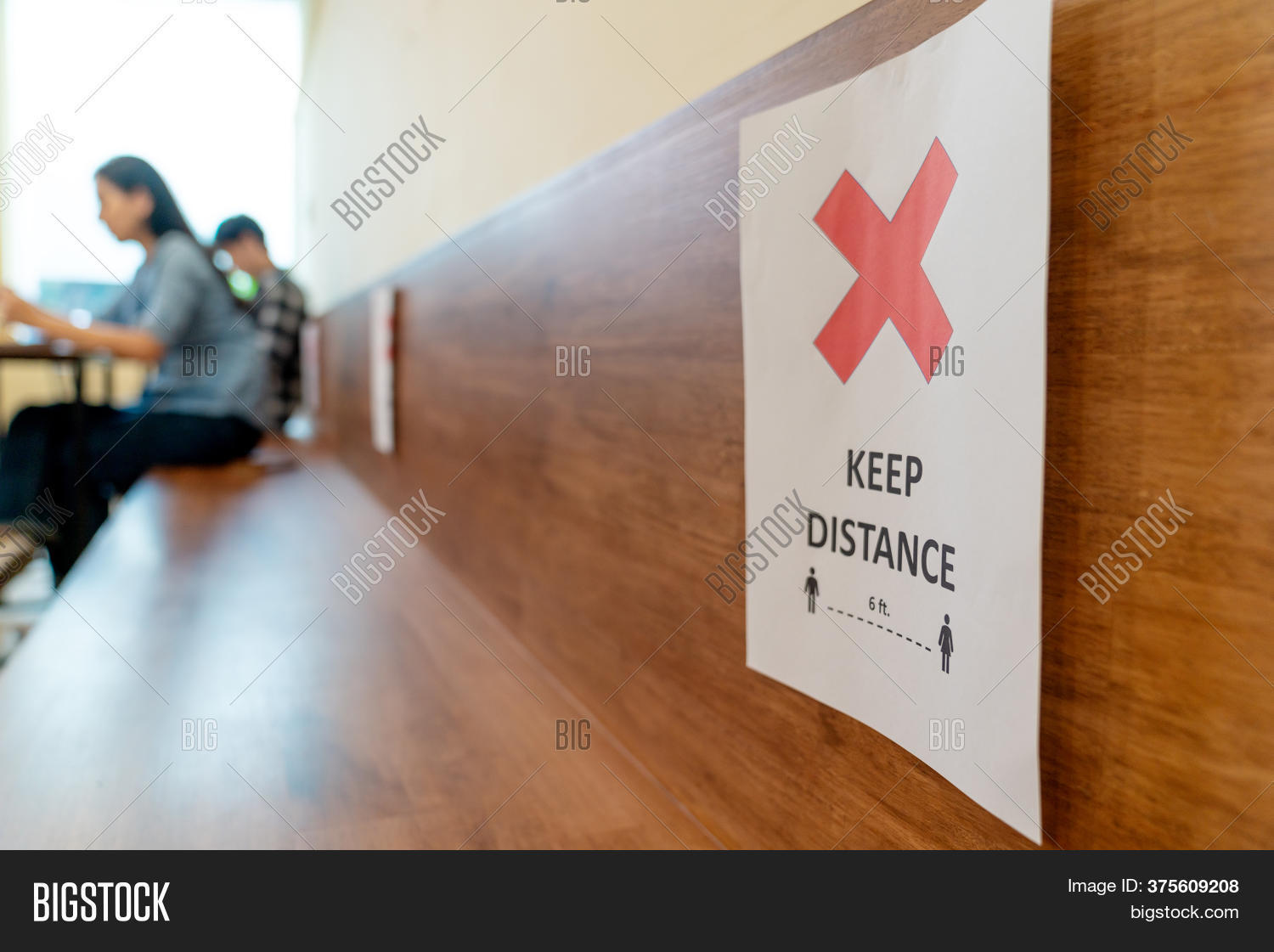 Keep Distance Paper Image & Photo (Free Trial) | Bigstock
