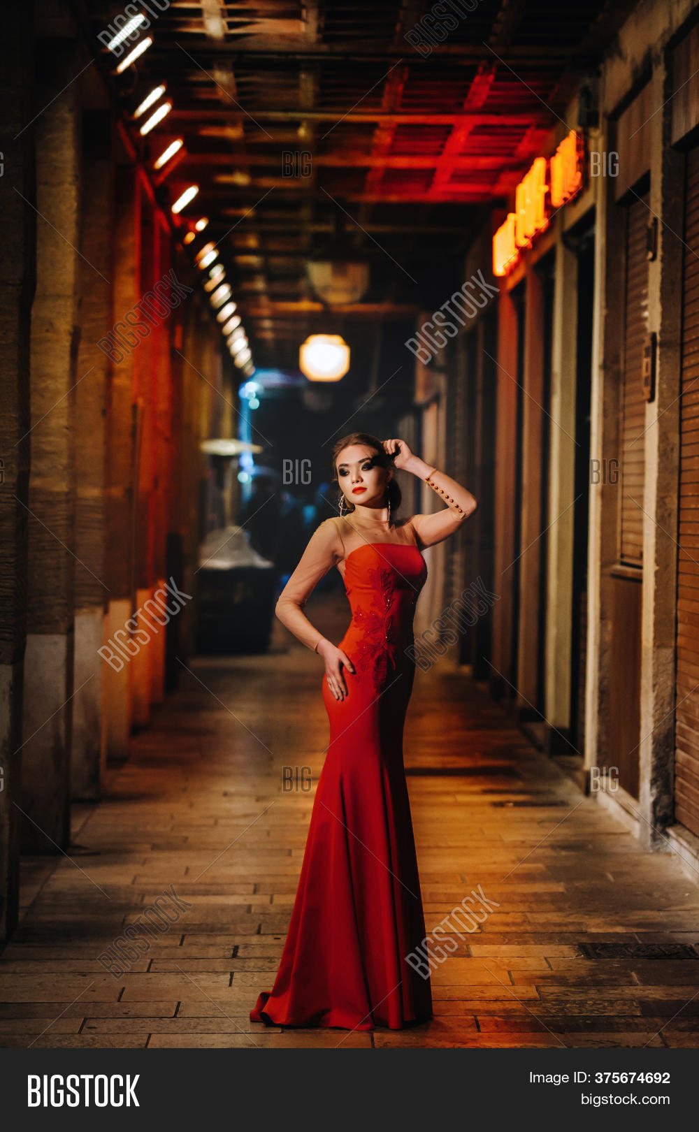 Elegant Girl Red Image & Photo (Free Trial) | Bigstock