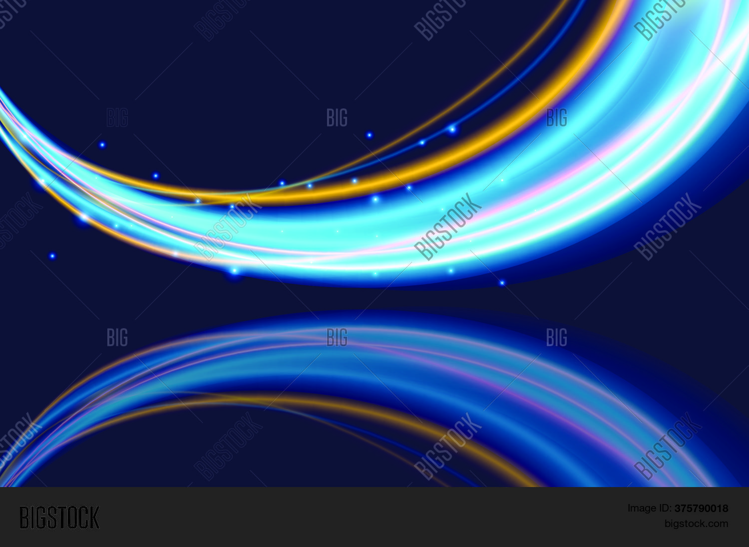 Colorful Light Trails Vector & Photo (Free Trial) | Bigstock