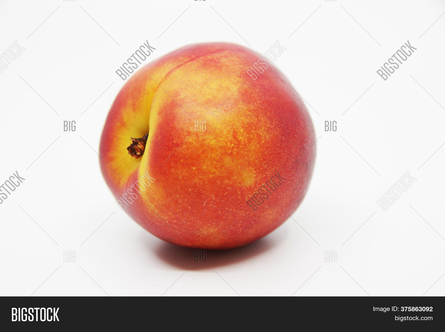 Nectarine On White Image & Photo (Free Trial) | Bigstock