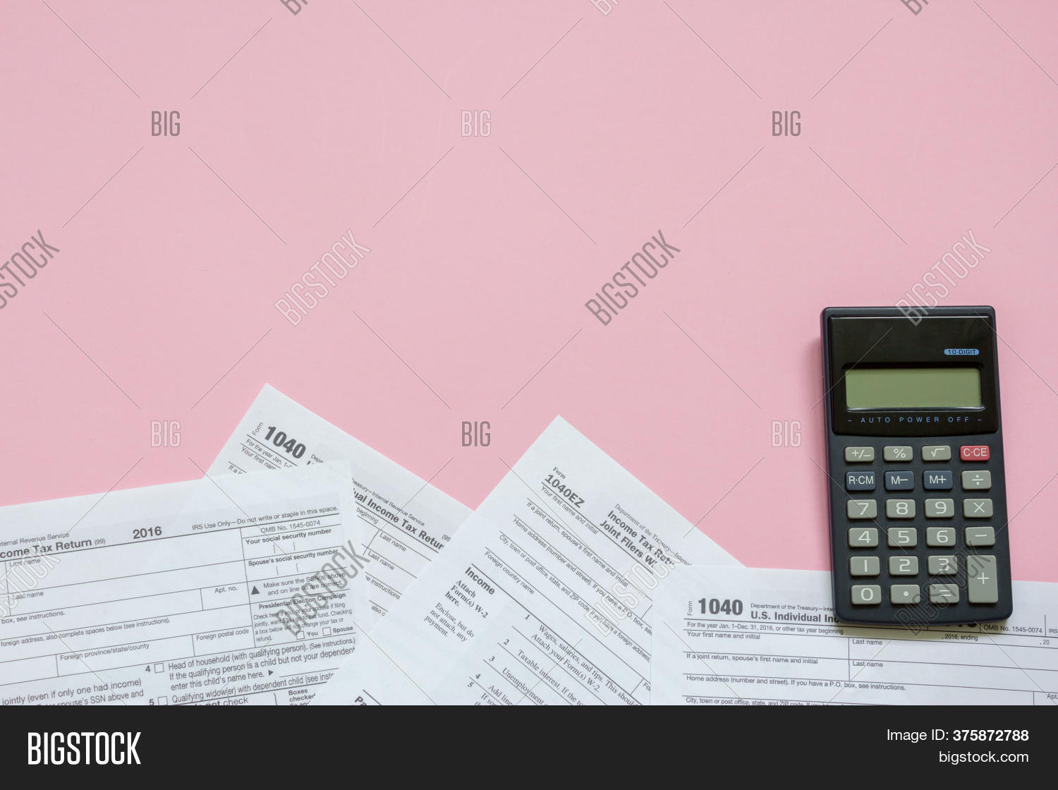 Us Tax Form 1040 Image & Photo (Free Trial) | Bigstock