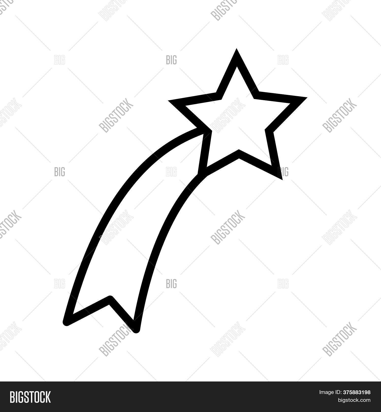 Outline Christmas Star Image & Photo (Free Trial) | Bigstock