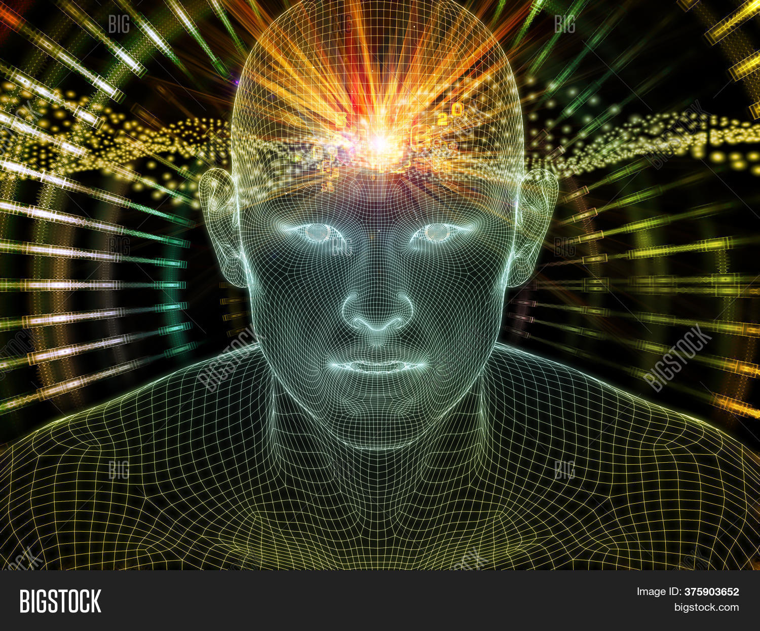 Glow Brain Frequencies Image & Photo (Free Trial) | Bigstock