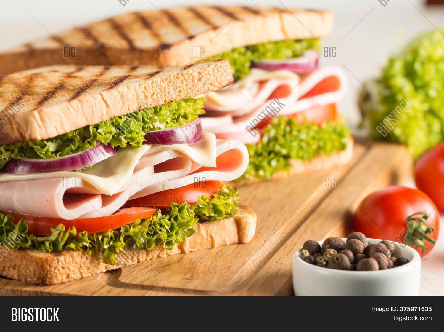 Close- Two Sandwiches Image & Photo (Free Trial) | Bigstock