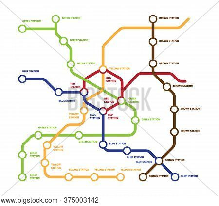 Map Metro Template Vector & Photo (Free Trial) | Bigstock
