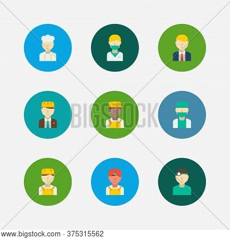 Profession Icons Set Vector & Photo (Free Trial) | Bigstock