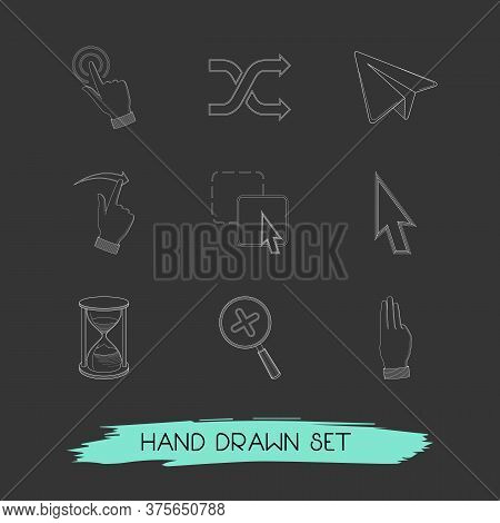 Set Mouse Icons Line Vector & Photo (Free Trial) | Bigstock