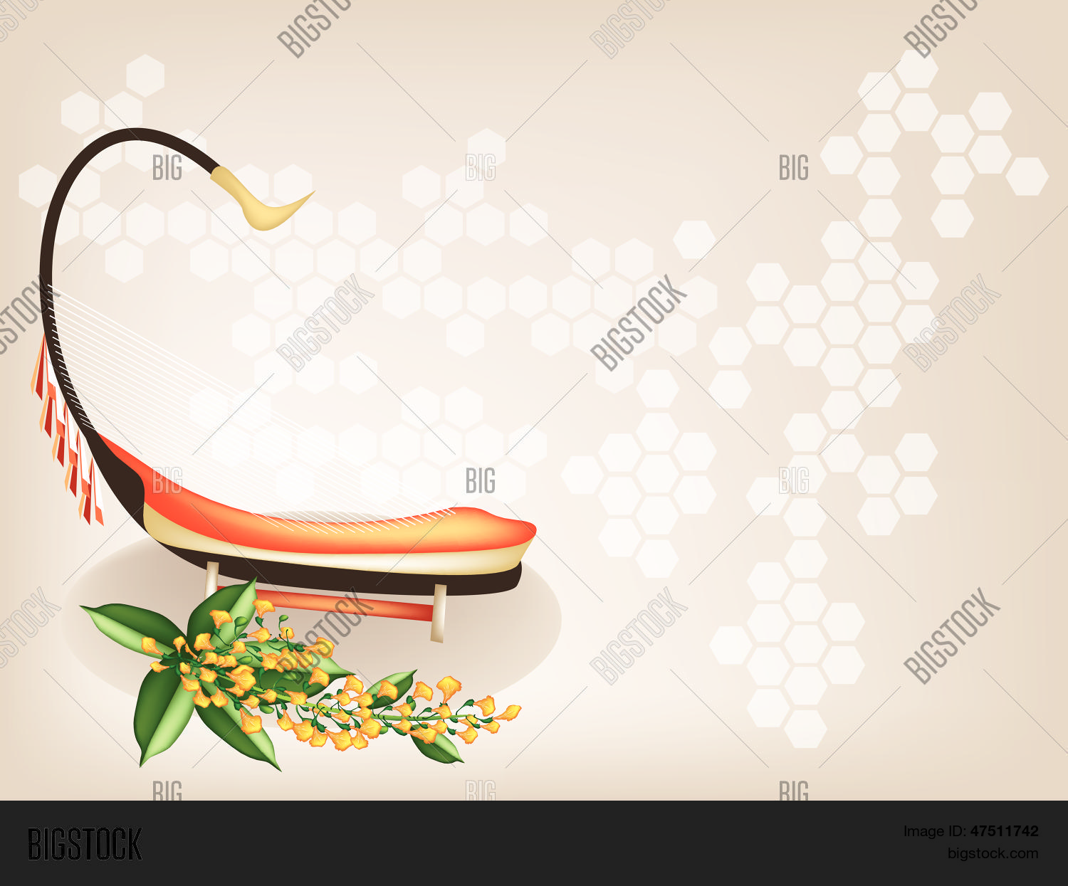 Musical Saung Yellow Vector & Photo (Free Trial) | Bigstock