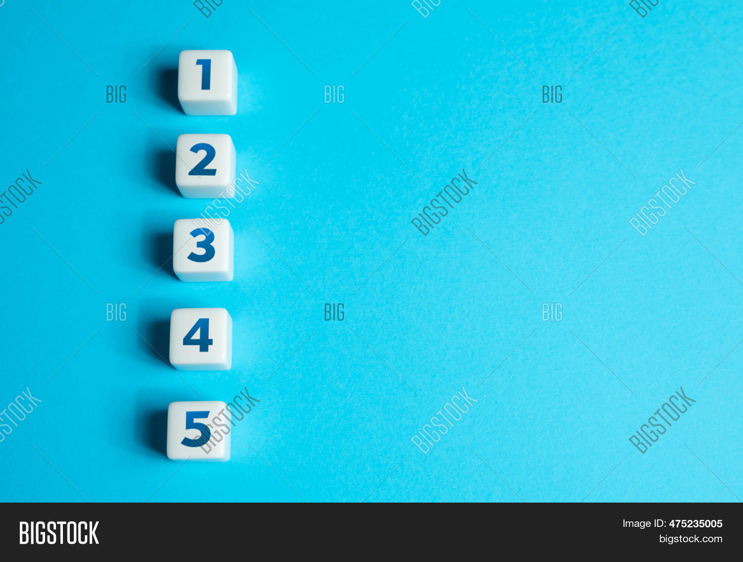 List Five Items. Set Image & Photo (Free Trial) | Bigstock