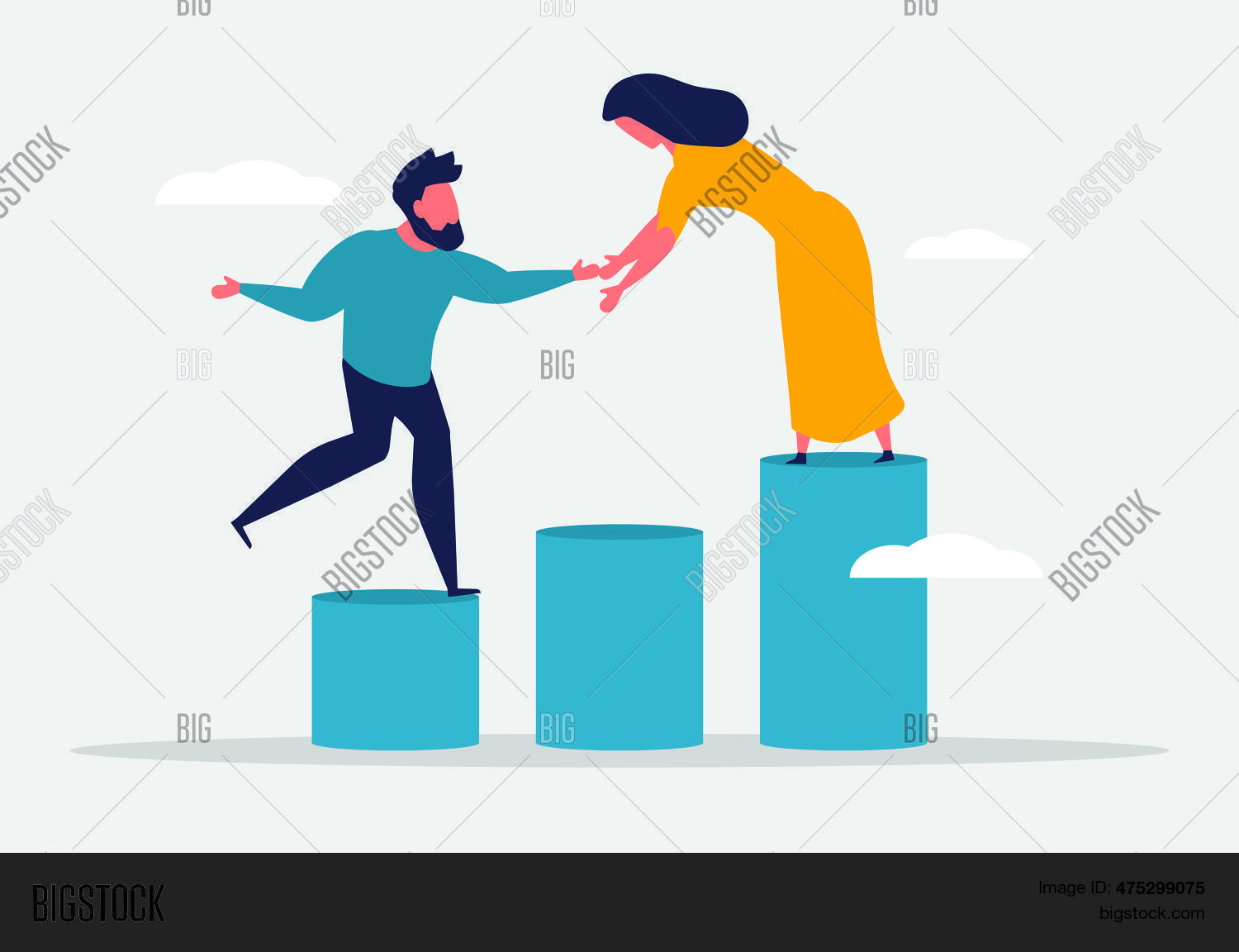 Teamwork Business Vector & Photo (Free Trial) | Bigstock