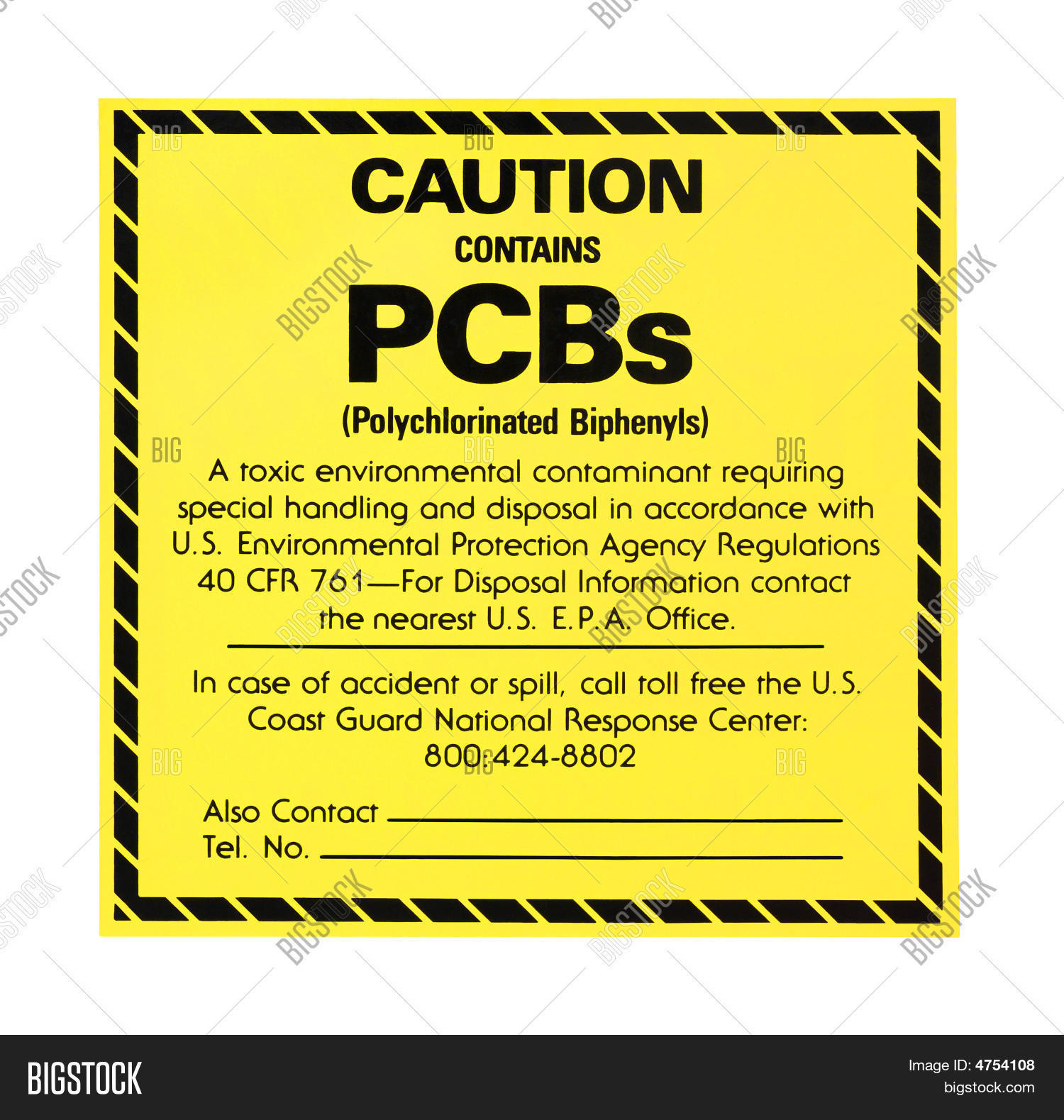 Pcb Warrning Label Image & Photo (Free Trial) | Bigstock