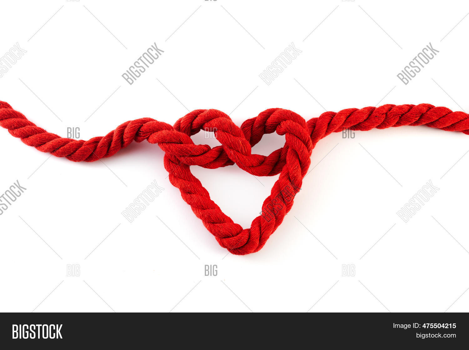 Red Rope Heart Shaped Image & Photo (Free Trial) | Bigstock