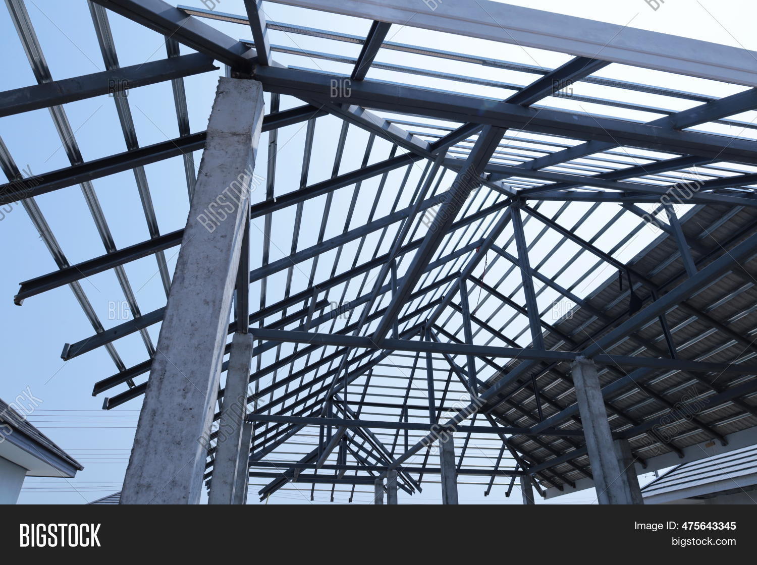 Metal Roof Structure Image & Photo (Free Trial) | Bigstock