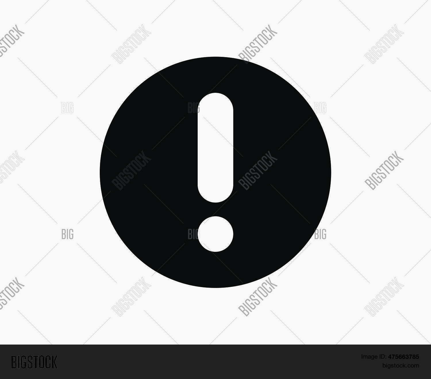 Error Round Icon. Vector & Photo (Free Trial) | Bigstock