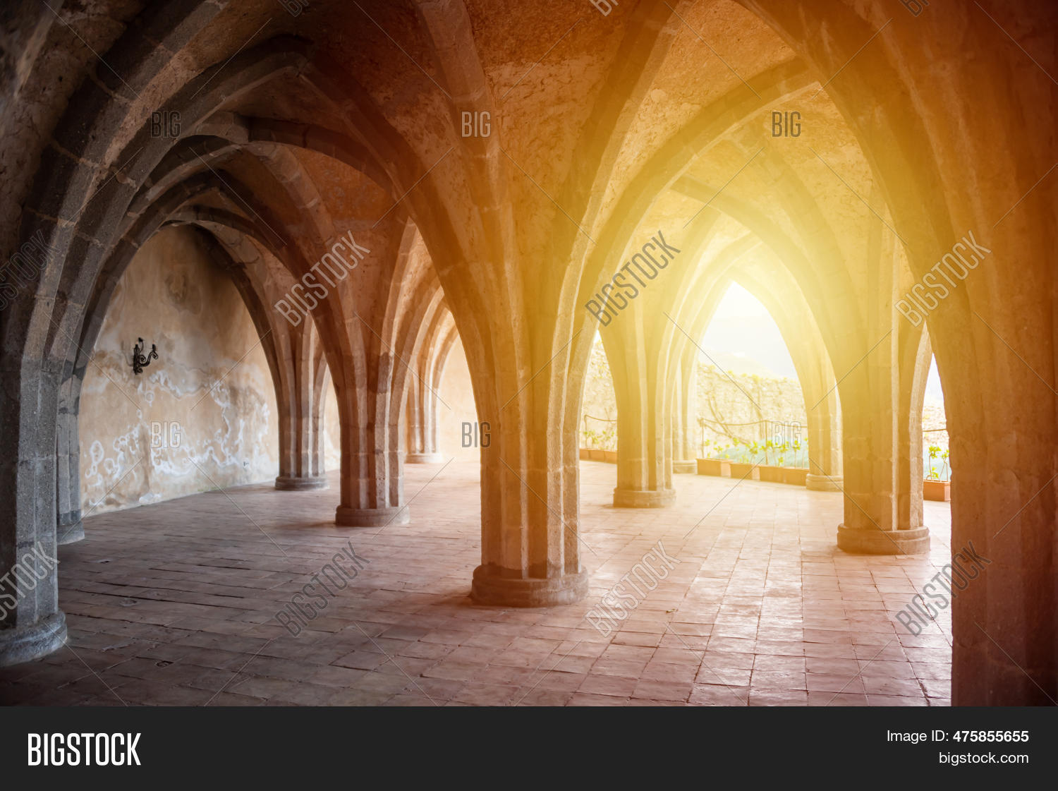 Crypt Columns Arches Image & Photo (Free Trial) | Bigstock