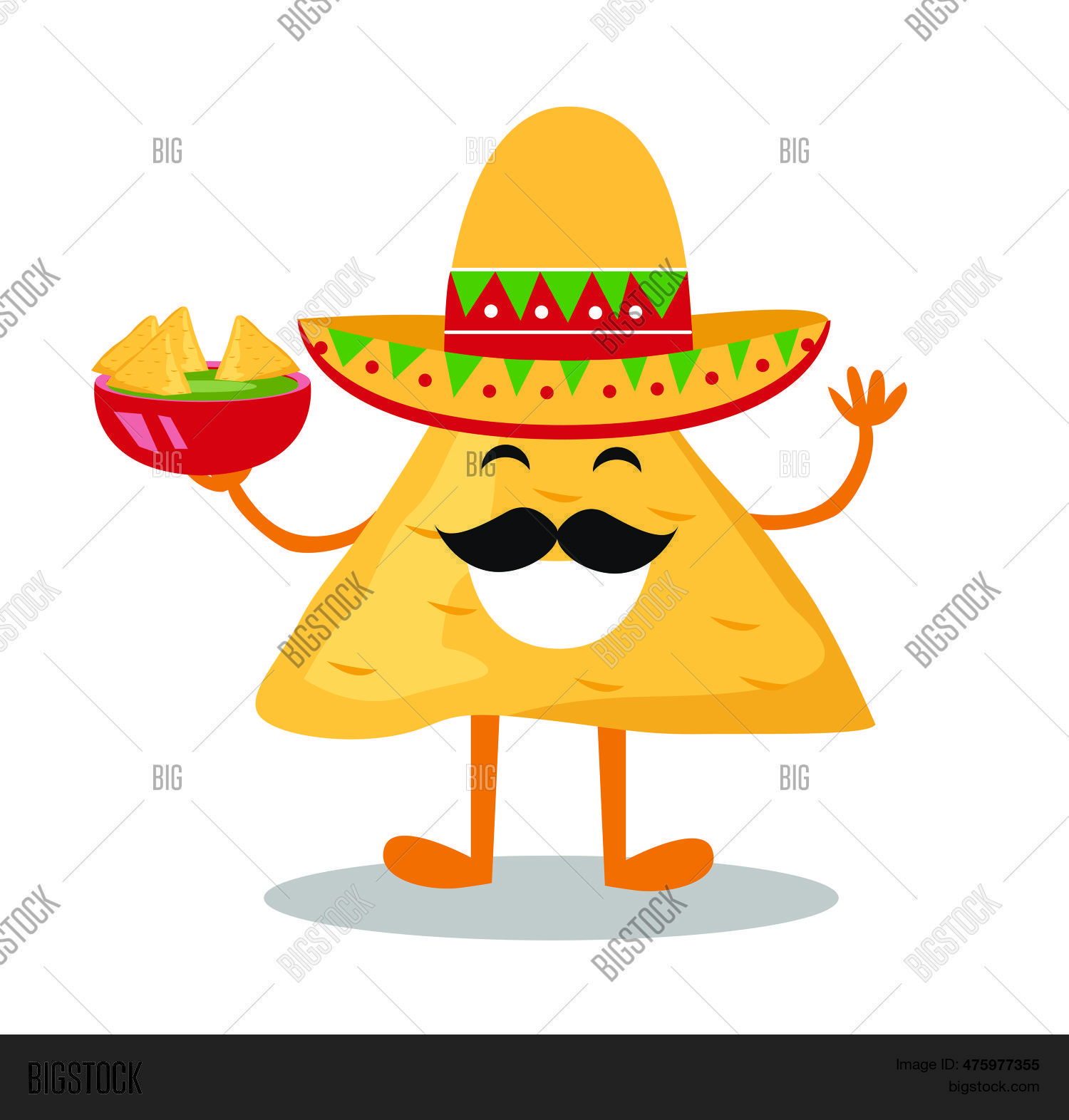 Nacho Character Vector & Photo (Free Trial) | Bigstock