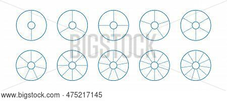 Donut Chart Segments Vector & Photo (Free Trial) | Bigstock