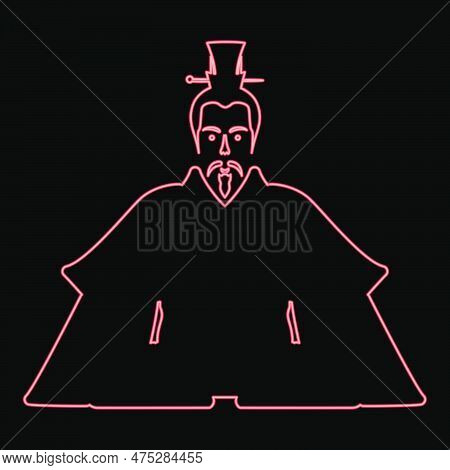 Neon Emperor Japan Vector & Photo (Free Trial) | Bigstock