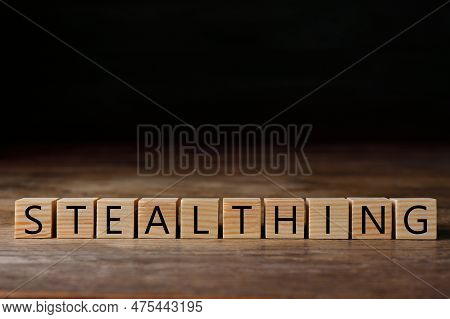 Word Stealthing Cubes Image & Photo (Free Trial) | Bigstock