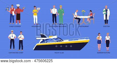 Ship Sailor Flat Vector & Photo (Free Trial) | Bigstock