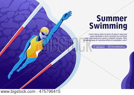 Swim Race Images, Illustrations & Vectors (Free) - Bigstock
