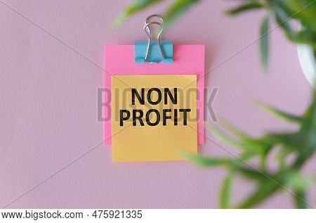 Text Non Profit On Image & Photo (Free Trial) | Bigstock