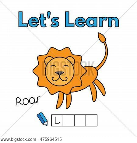 Cartoon Lion Learning Vector & Photo (Free Trial) | Bigstock
