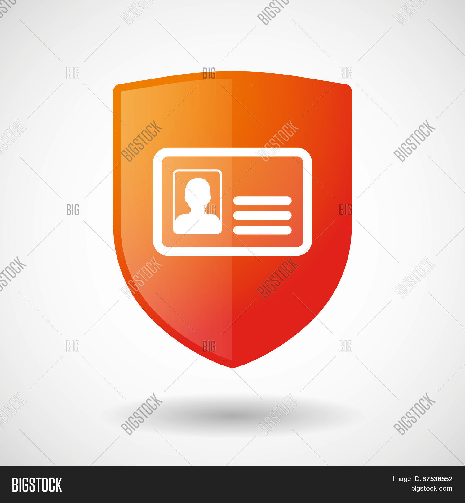 Shield Icon Id Card Vector & Photo (Free Trial) | Bigstock