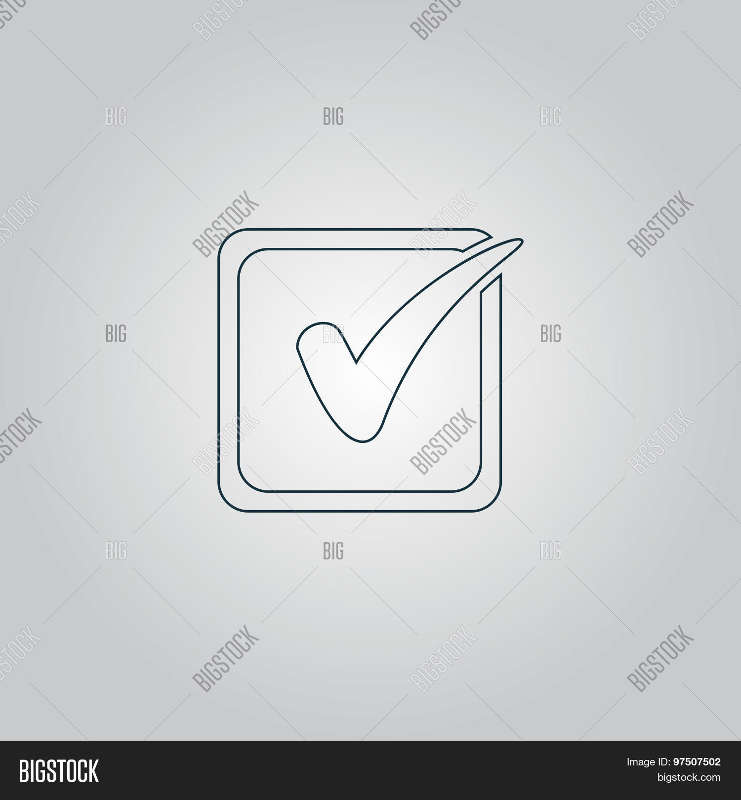 Check List Button Vector & Photo (Free Trial) | Bigstock