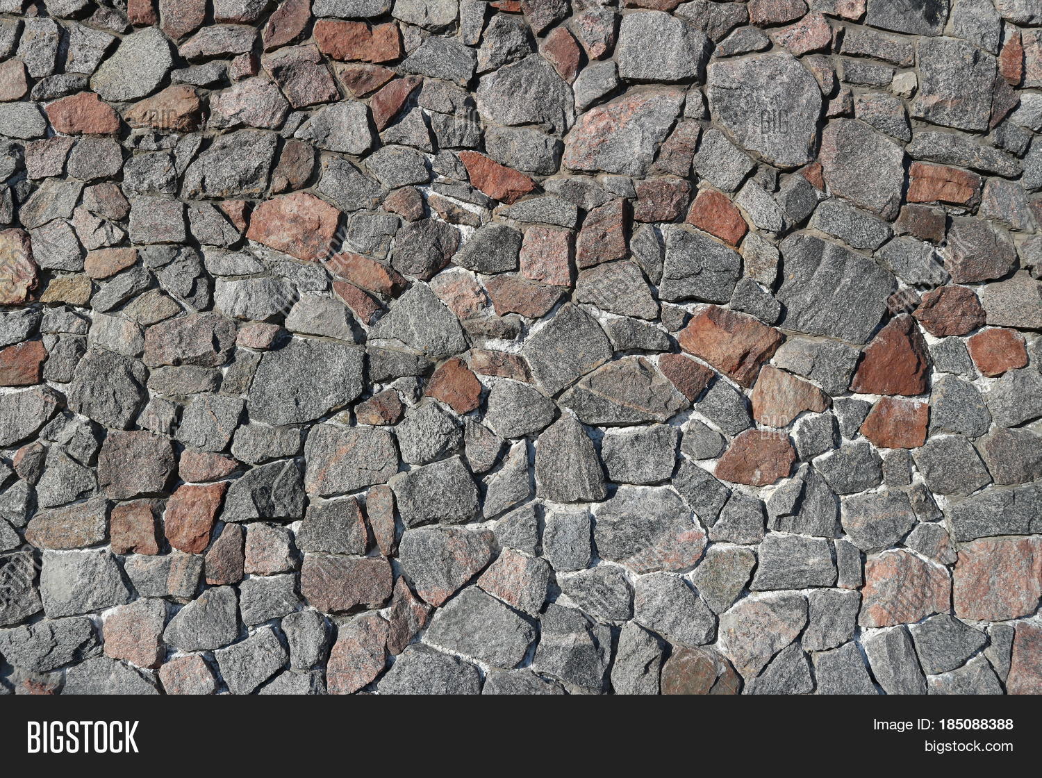 Rubble Gray Stone Wall Image & Photo (Free Trial) | Bigstock