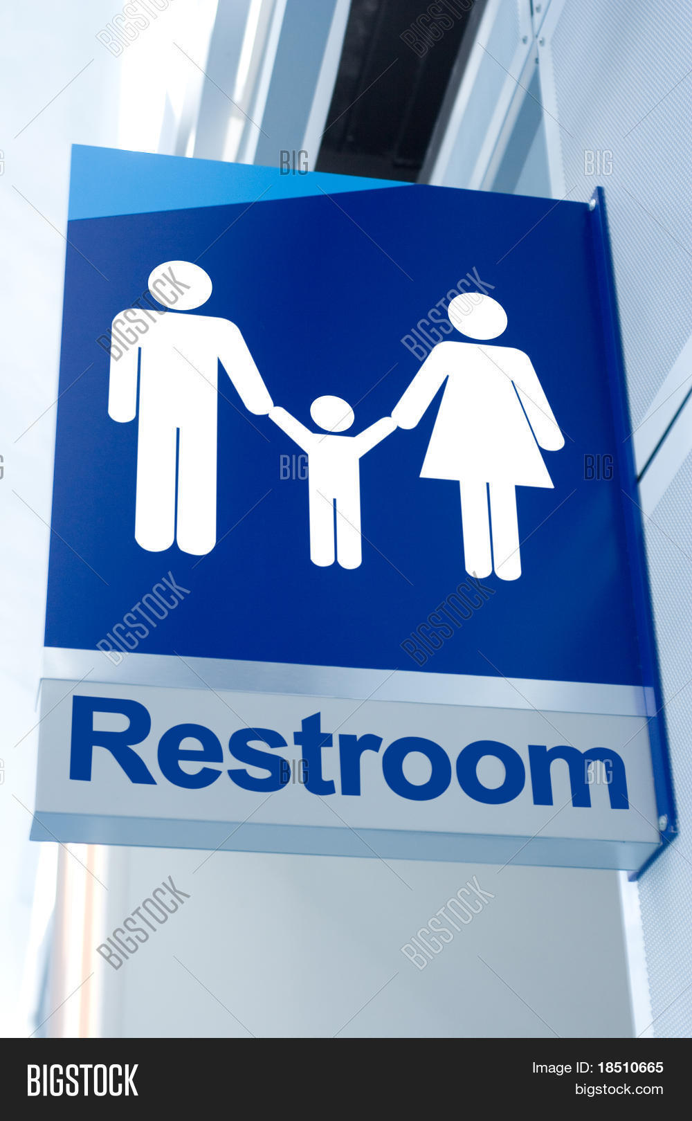 Blue Restroom Sign Image & Photo (Free Trial) | Bigstock