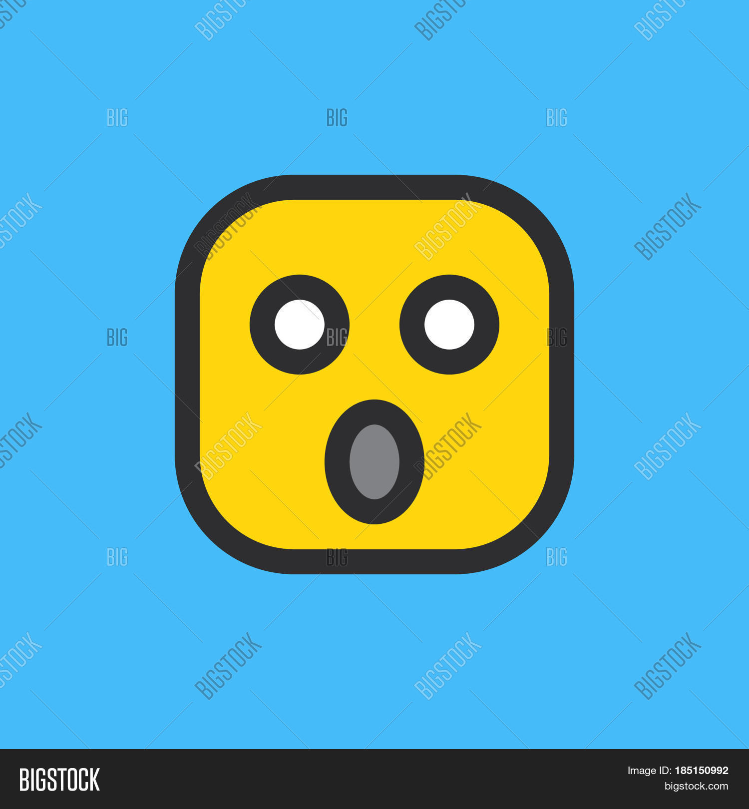 Face Open Mouth Emoji Vector & Photo (Free Trial) | Bigstock