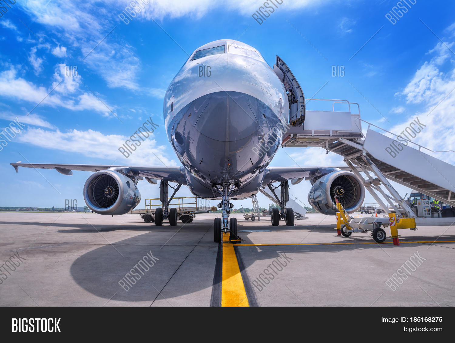 Airplane On Airfield Image & Photo (Free Trial) | Bigstock