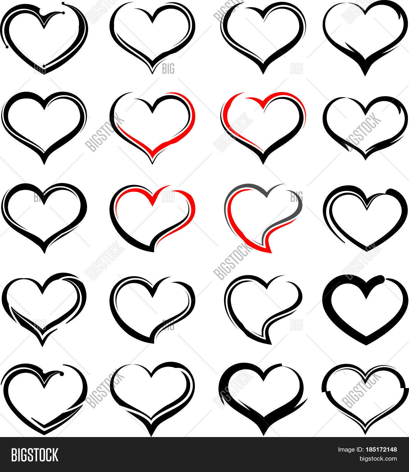 Heart Icon Sketch Image & Photo (Free Trial) | Bigstock