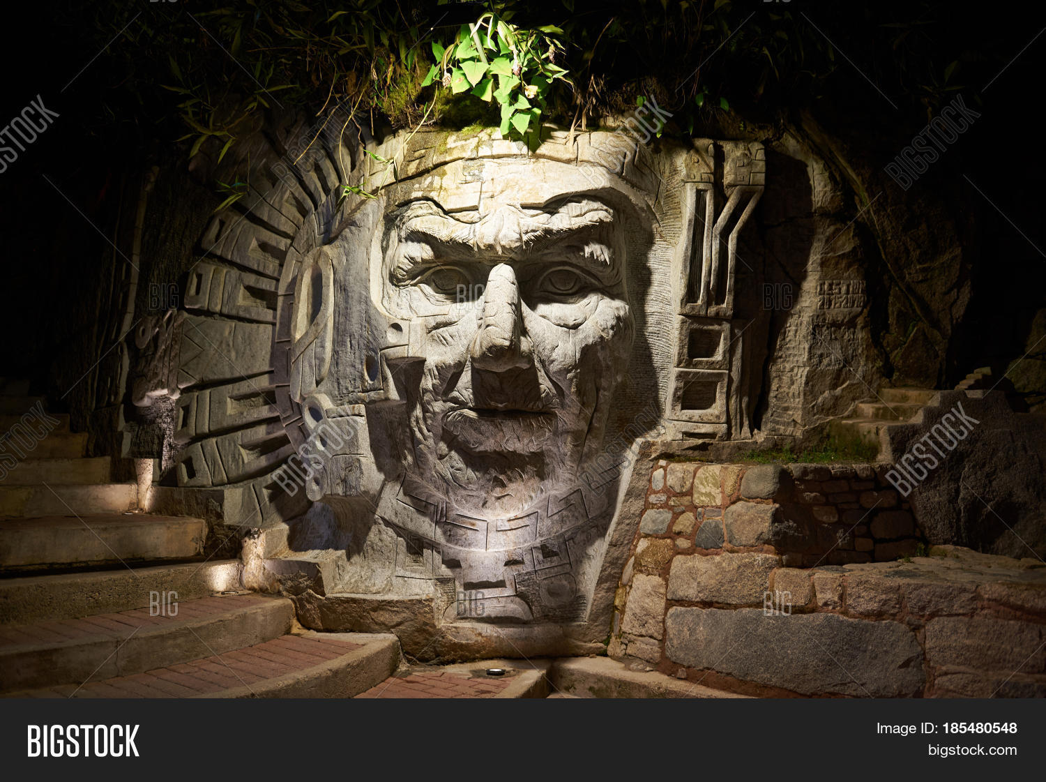 Inca Face Statue Image & Photo (Free Trial) | Bigstock