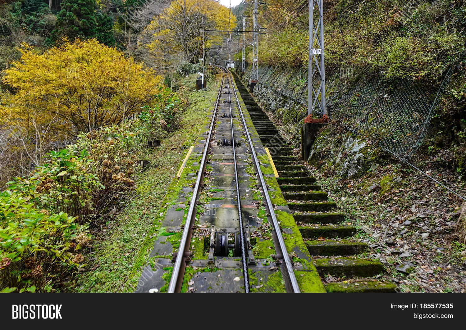 Cable Tram Line On Image & Photo (Free Trial) | Bigstock