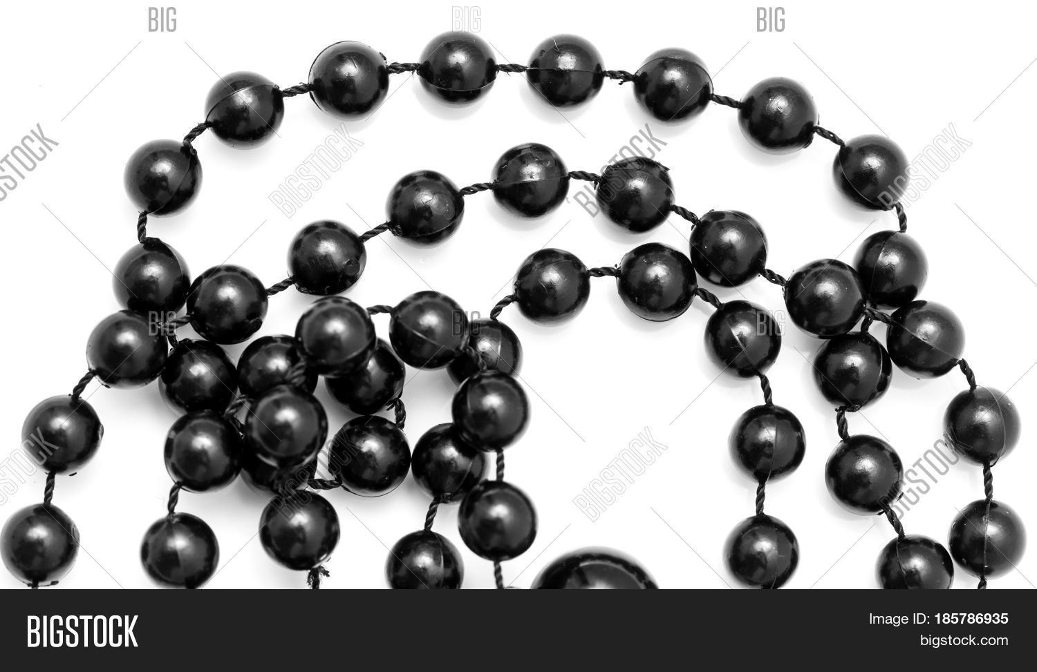 Black Beads On Rope On Image & Photo (Free Trial) | Bigstock